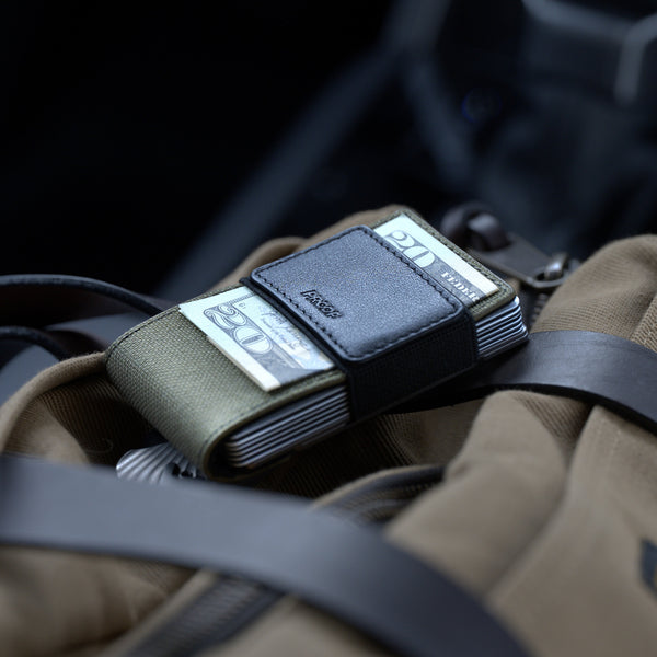 PROOF Wallet | The Operator | Olive Drab Ballistic Nylon & Matte Black